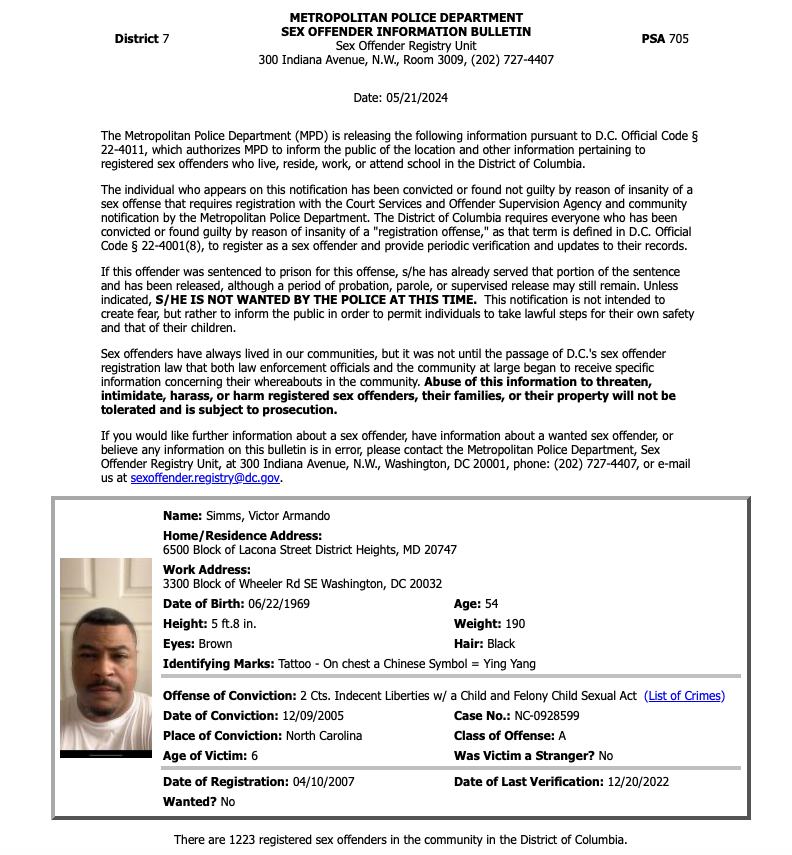 Victor Armando Simms, 54, Convicted Sex Offender Pleads Guilty to Producing and Distributing ...